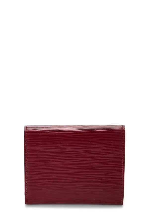 LOUIS VUITTON Rubis Epi Joey Wallet