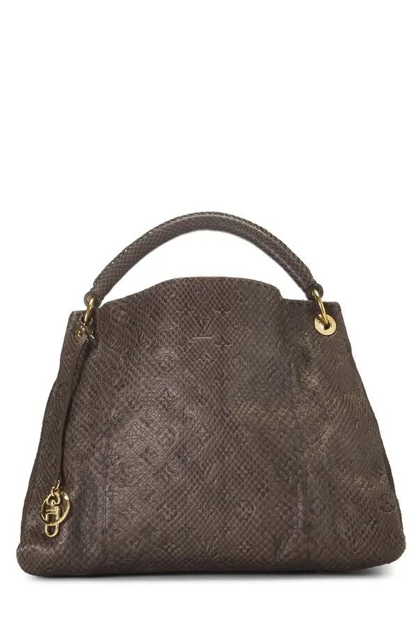 LOUIS VUITTON Artsy Monogram Python Bag