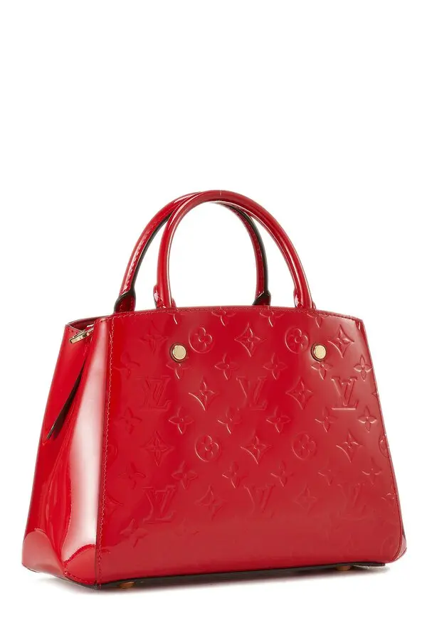 LOUIS VUITTON Cerise Monogram Vernis Montaigne