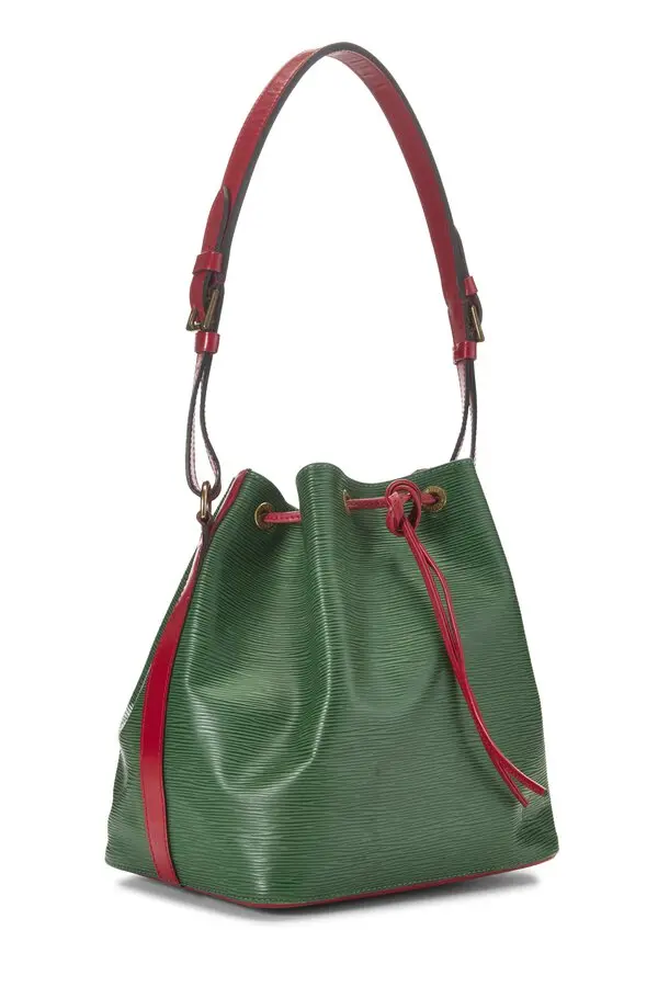 LOUIS VUITTON Bicolor Borneo Green & Red Epi No