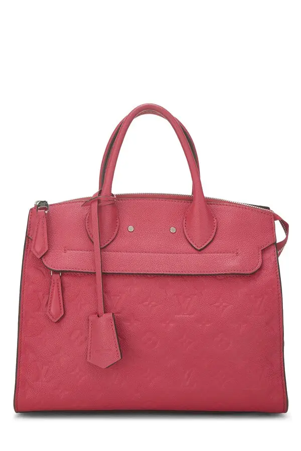 LOUIS VUITTON Orient Monogram Empreinte Pont Neuf Bag - Red
