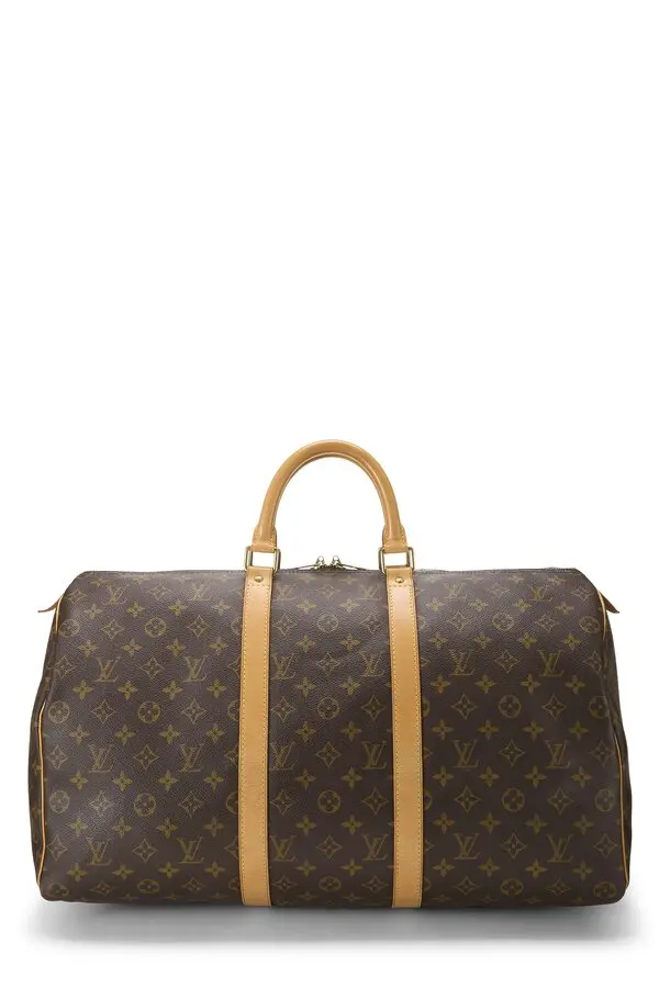 LOUIS VUITTON Monogram Keepall Bag 50 - Brown