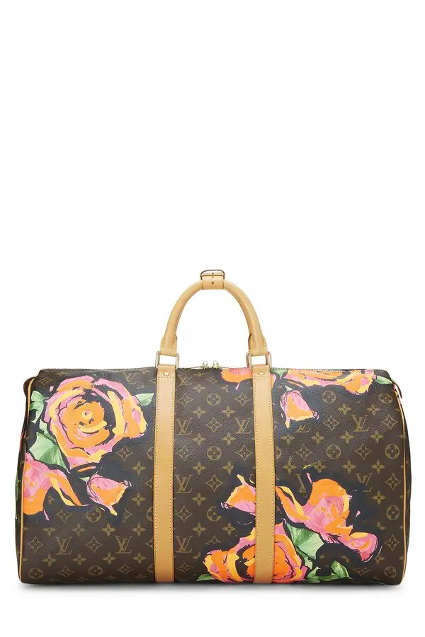 LOUIS VUITTON Stephen Sprouse X Monogram Roses Keepall Bag 50