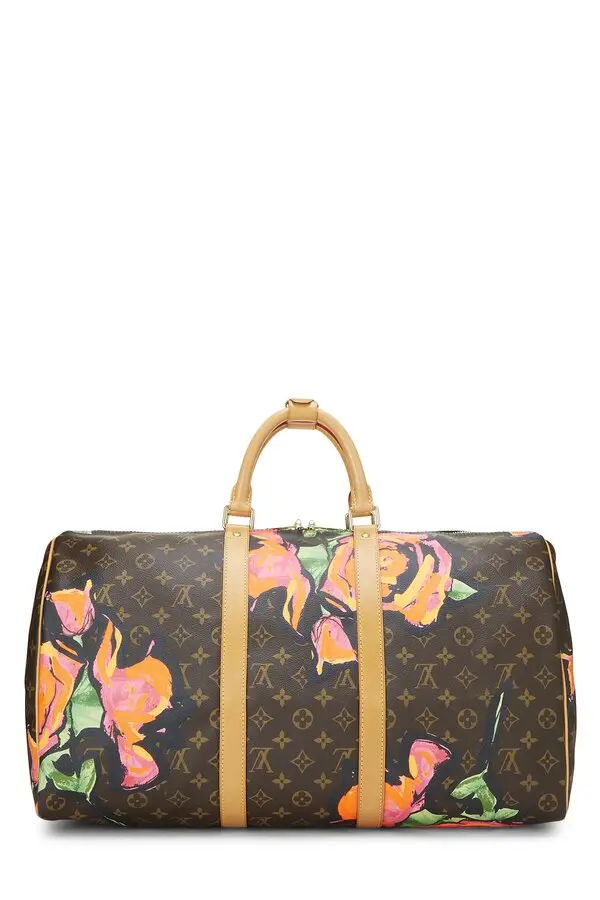LOUIS VUITTON Stephen Sprouse X Monogram Roses Keepall Bag 50