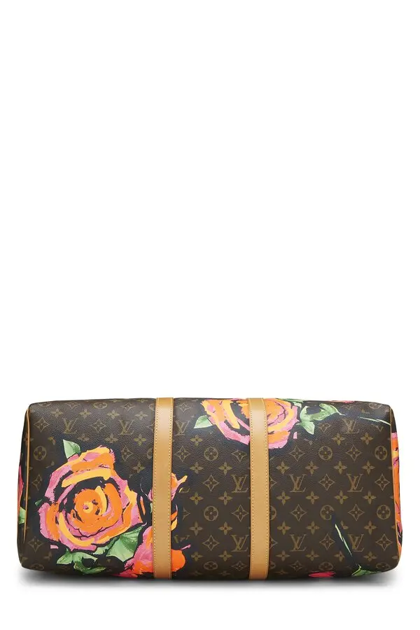 LOUIS VUITTON Stephen Sprouse X Monogram Roses Keepall Bag 50