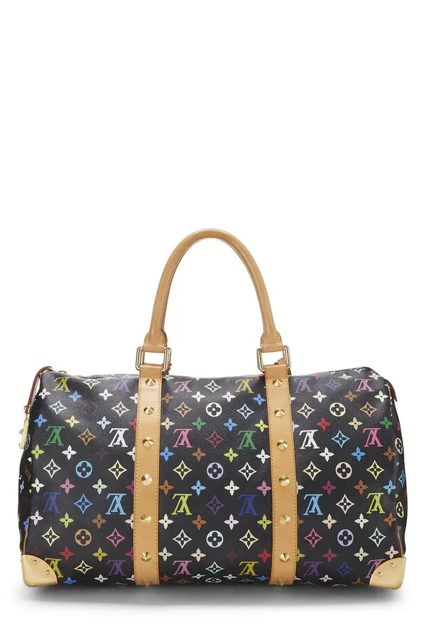 LOUIS VUITTON Takashi Murakami X Monogram Multicolore Keepall Bag 45
