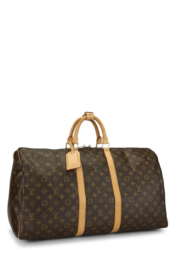 LOUIS VUITTON Monogram Keepall 55 Duffle Bag
