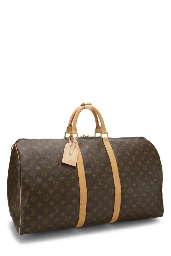 LOUIS VUITTON Monogram Keepall 55 Duffle Bag