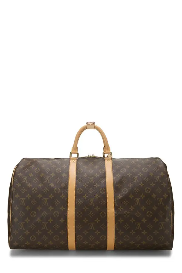 LOUIS VUITTON Monogram Keepall 55 Duffle Bag