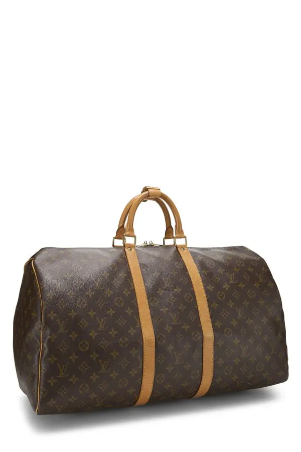 LOUIS VUITTON Monogram Keepall 55 Duffle Bag
