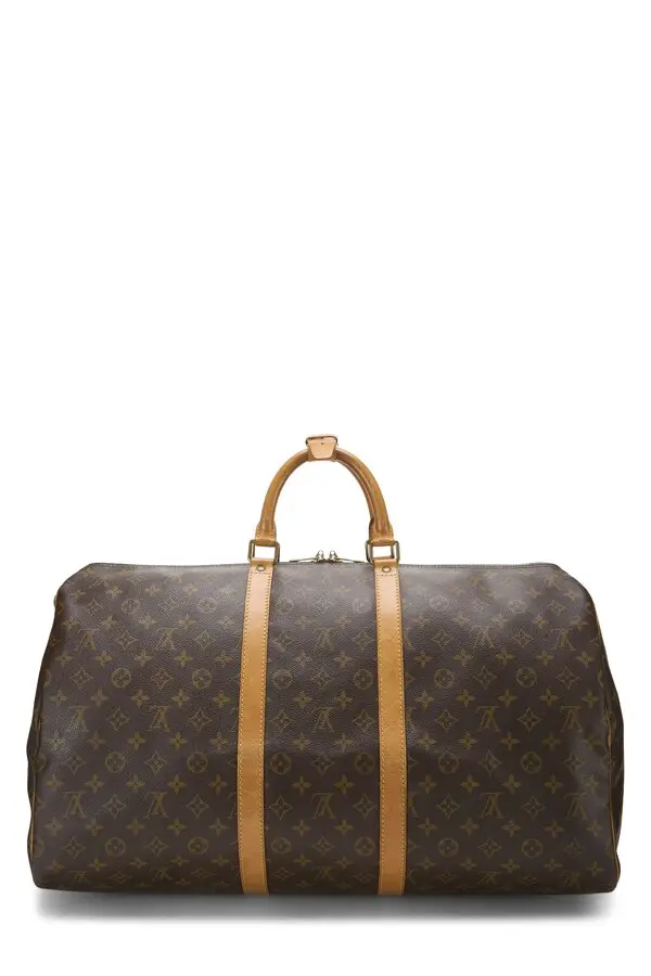 LOUIS VUITTON Monogram Keepall 55 Duffle Bag