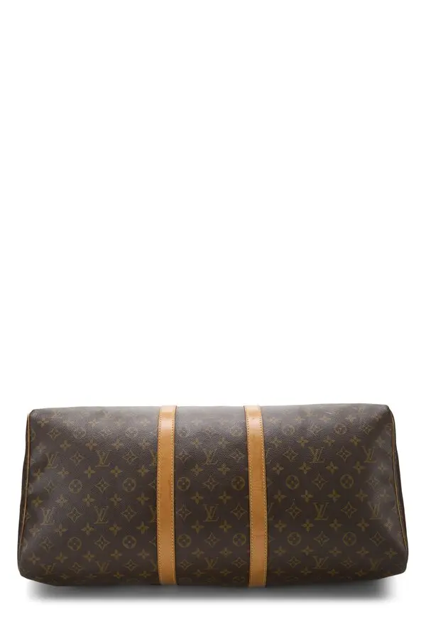 LOUIS VUITTON Monogram Keepall 55 Duffle Bag
