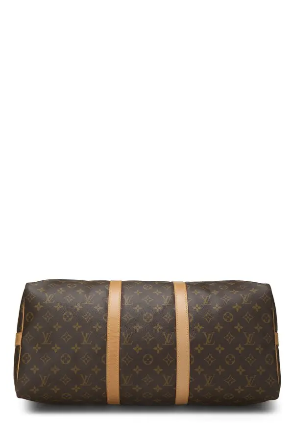 LOUIS VUITTON Monogram Keepall Bandouliere Bag 50