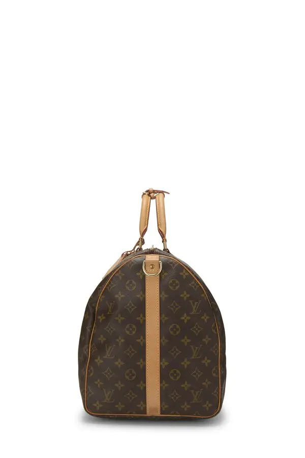 LOUIS VUITTON Monogram Keepall Bandouliere Bag 55