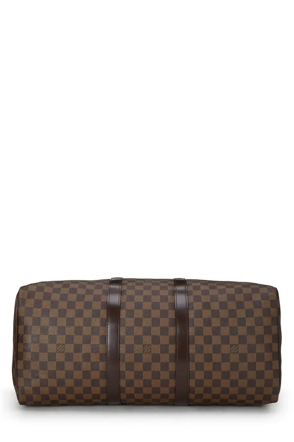 LOUIS VUITTON Damier Ebene Keepall Bag 50