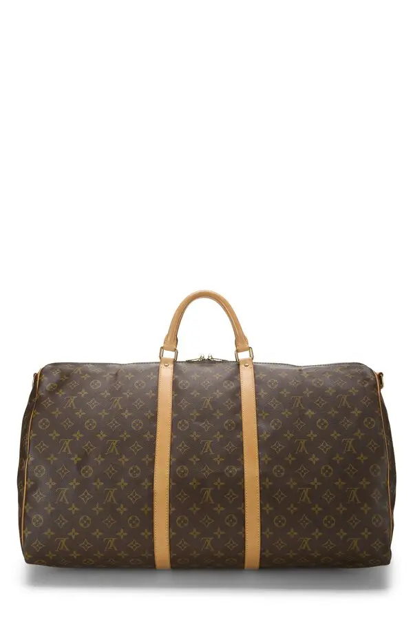 LOUIS VUITTON Monogram Keepall Bandouliere Bag 60