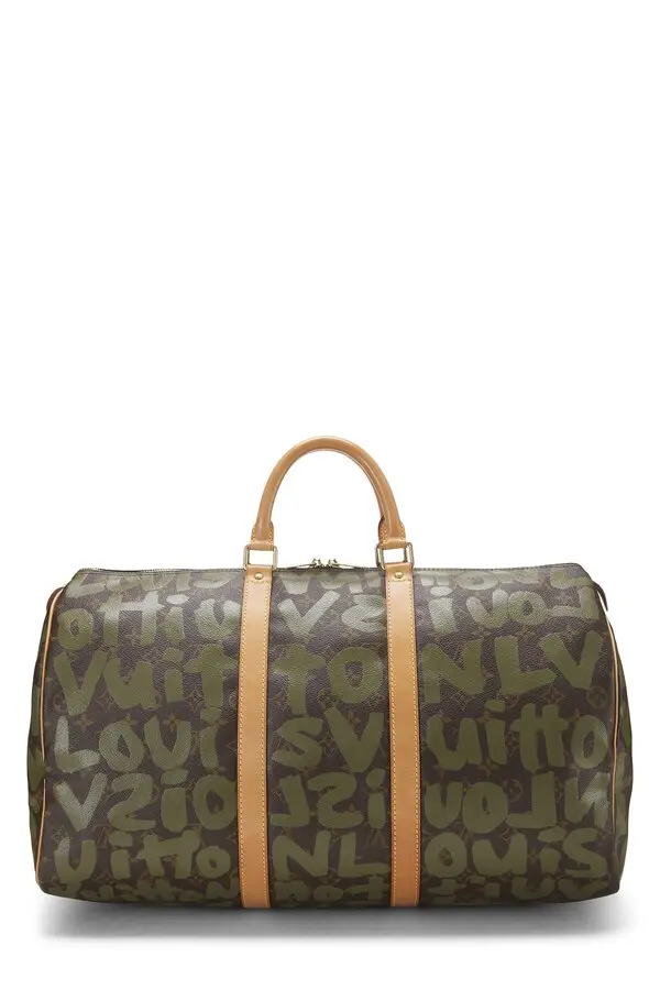 LOUIS VUITTON Stephen Sprouse X Monogram Graffiti Keepall 50 Bag - Green