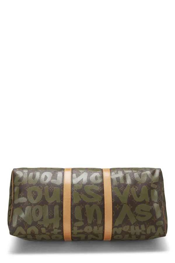 LOUIS VUITTON Stephen Sprouse X Monogram Graffiti Keepall 50 Bag - Green