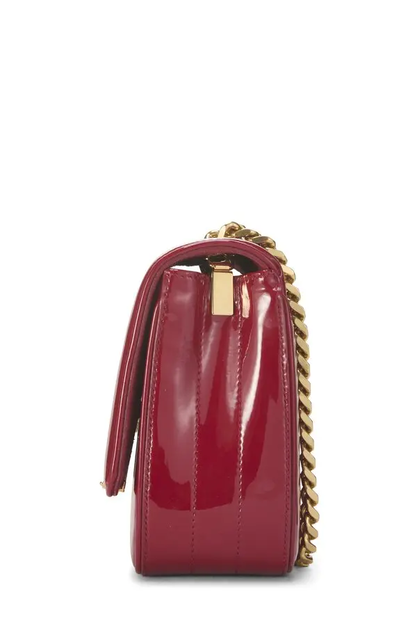 Saint Laurent Quilted Patent Vicky Crossbody