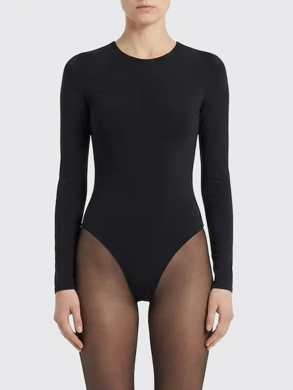 MAISON MARGIELA Slim Fit Long-sleeve Top In Sheer Stretch-tech Fabric - Black