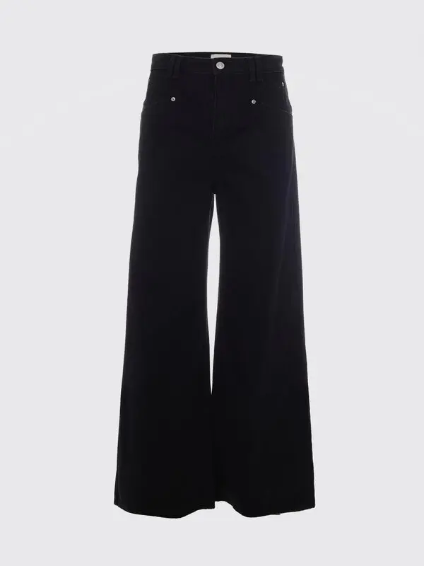 Isabel Marant Étoile Lemony Wide-leg Jeans In Cotton Denim - Black