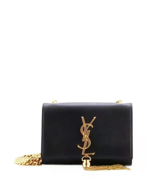 Saint Laurent Classic Monogram Tassel Leather Small Crossbody Bag