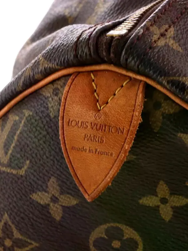 LOUIS VUITTON Speedy Monogram Canvas Satchel - Brown