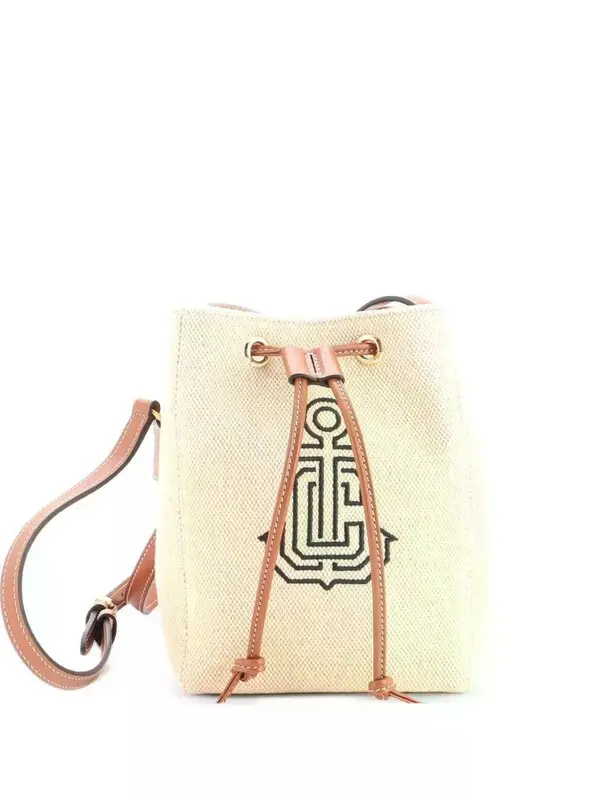 Celine Canvas Micro Bucket Bag - Neutrals