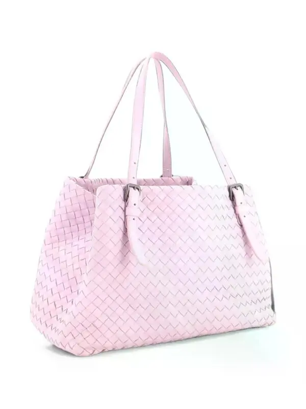 Bottega Veneta Intrecciato Nappa Medium Tote Bag - Pink