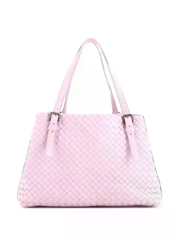 Bottega Veneta Intrecciato Nappa Medium Tote Bag - Pink
