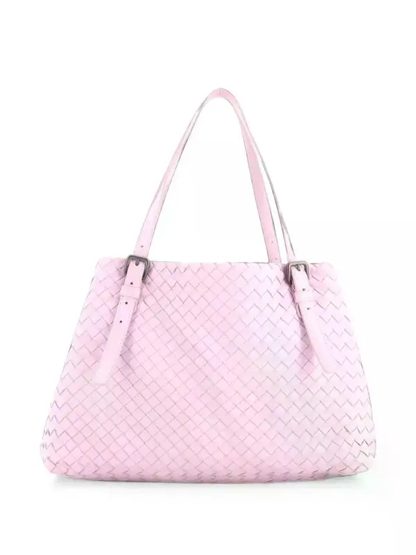 Bottega Veneta Intrecciato Nappa Medium Tote Bag - Pink