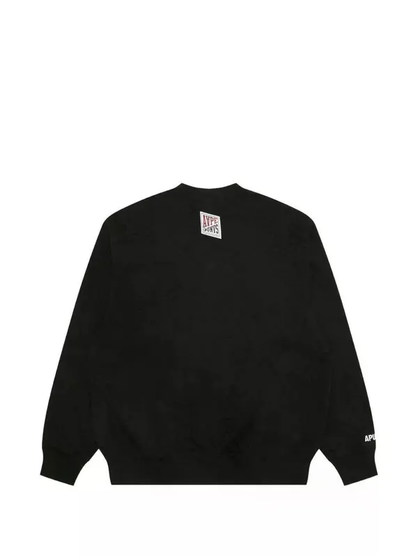 AAPE BY *A BATHING APE Moonface Logo Camo Crew Neck Sweatshirt