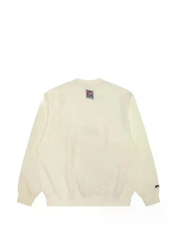 AAPE BY *A BATHING APE Moonface Logo Camo Crew Neck Sweatshirt