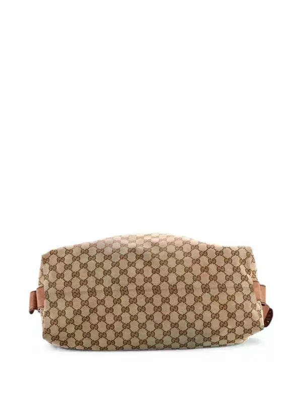 Gucci Bamboo Bar Shoulder Bag Gg Canvas Large Tote Bag