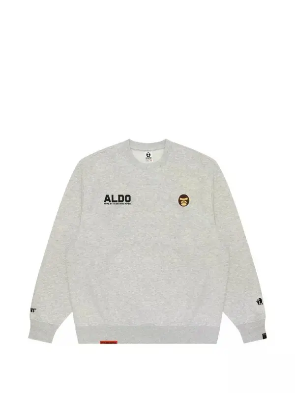 AAPE BY *A BATHING APE Aaper Moonface Logo Crew Neck Sweatshirt