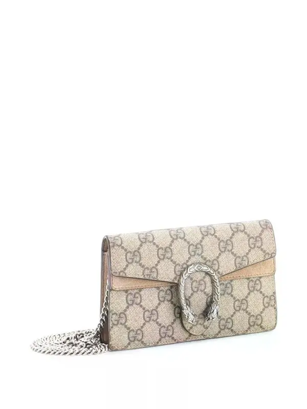 Gucci Dionysus Gg Coated Canvas Super Mini Crossbody Bag - Brown