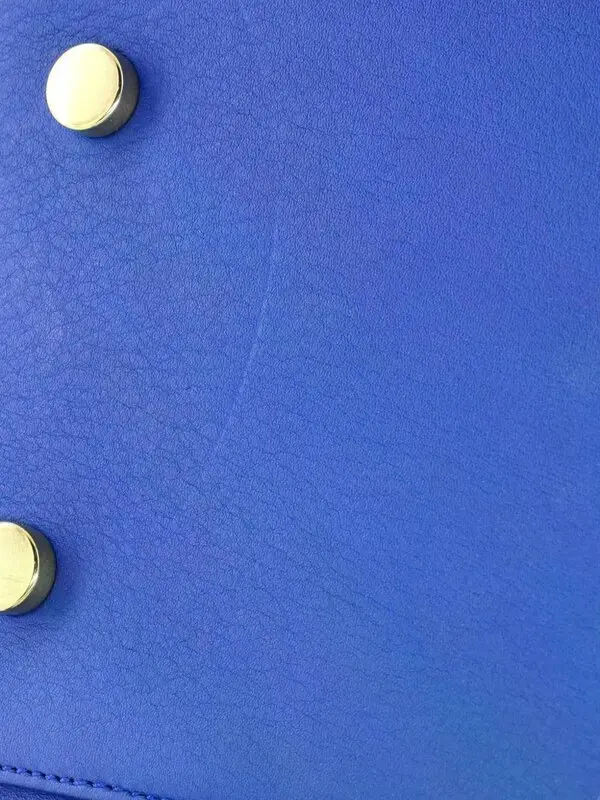 Saint Laurent Monogram Cabas Leather Small Satchel - Blue
