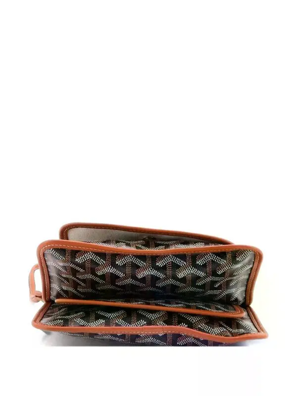 Goyard Plumet Clutch Wallet Coated Canvas Crossbody Bag - Brown