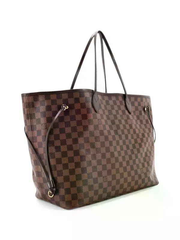 LOUIS VUITTON Neverfull Gm Damier Tote Bag - Brown