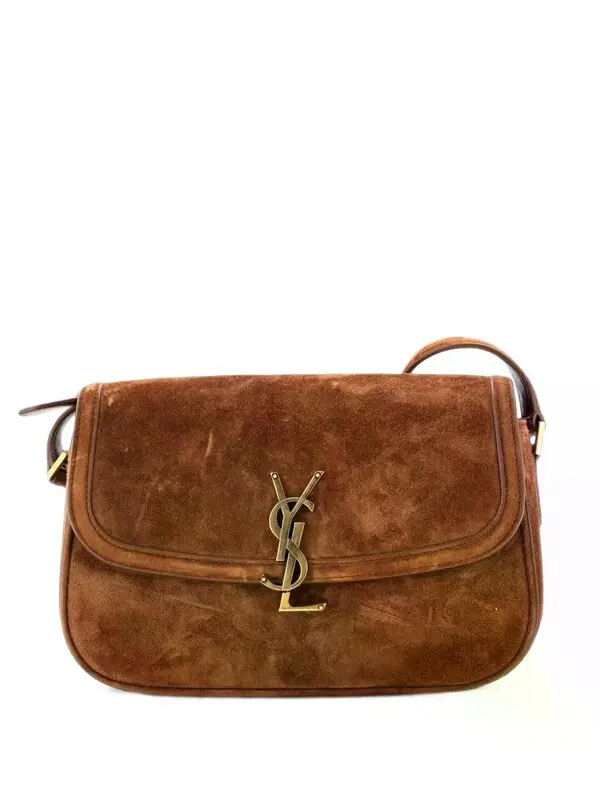 Saint Laurent Suede Shoulder Bag - Brown