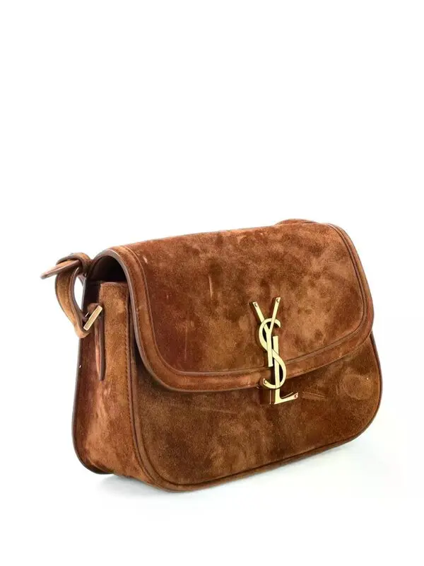 Saint Laurent Suede Shoulder Bag - Brown