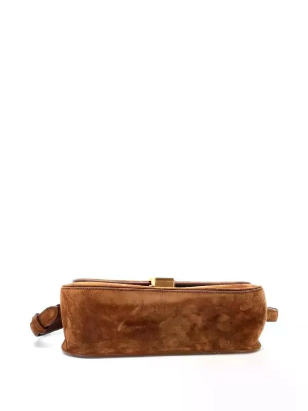 Saint Laurent Suede Shoulder Bag - Brown