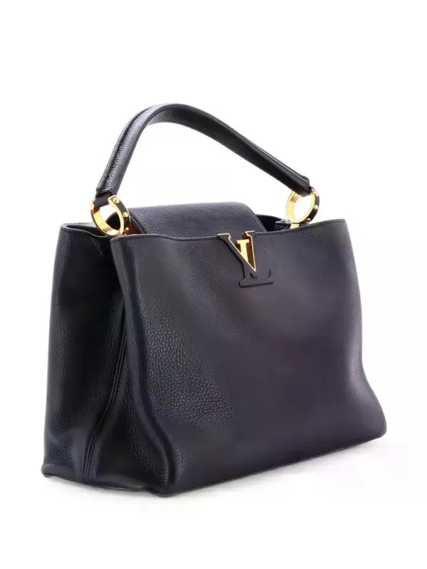 LOUIS VUITTON Capucines Bag Leather Mm Satchel