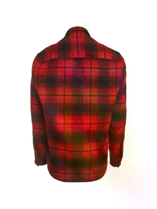 Balenciaga Quilted-lining Plaid Oversized Shirt Jacket