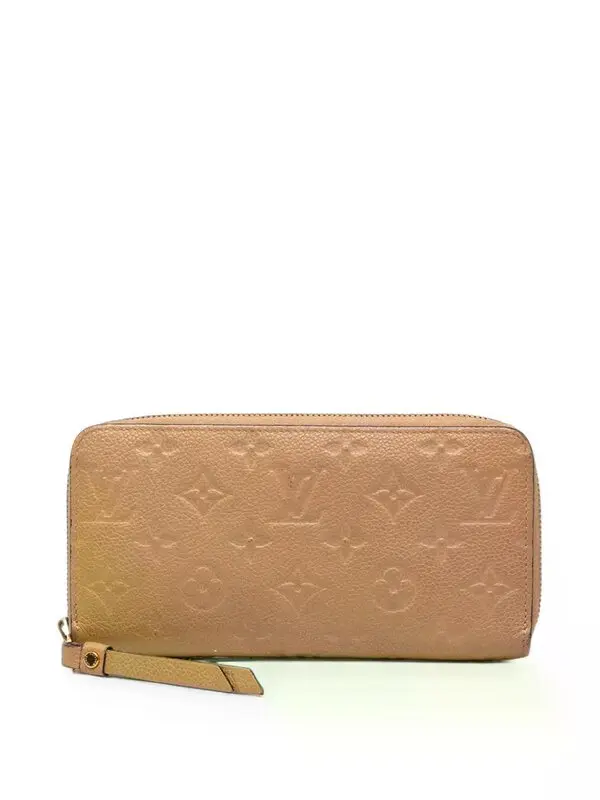 LOUIS VUITTON 2017 Monogram Empreinte Zippy Wallet Long Wallets - Neutrals