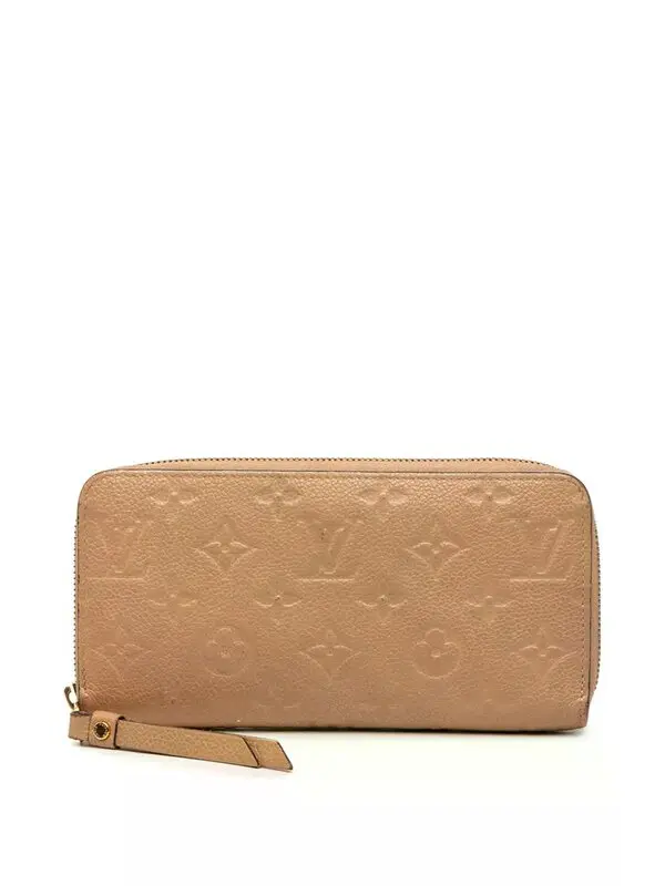 LOUIS VUITTON 2017 Monogram Empreinte Zippy Wallet Long Wallets - Neutrals