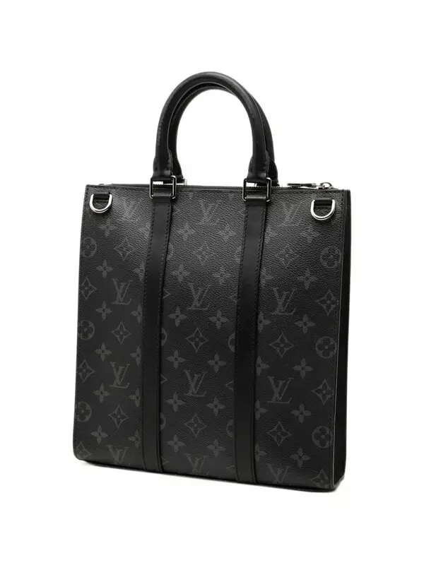 LOUIS VUITTON 2022 Monogram Eclipse Sac Plat Satchel