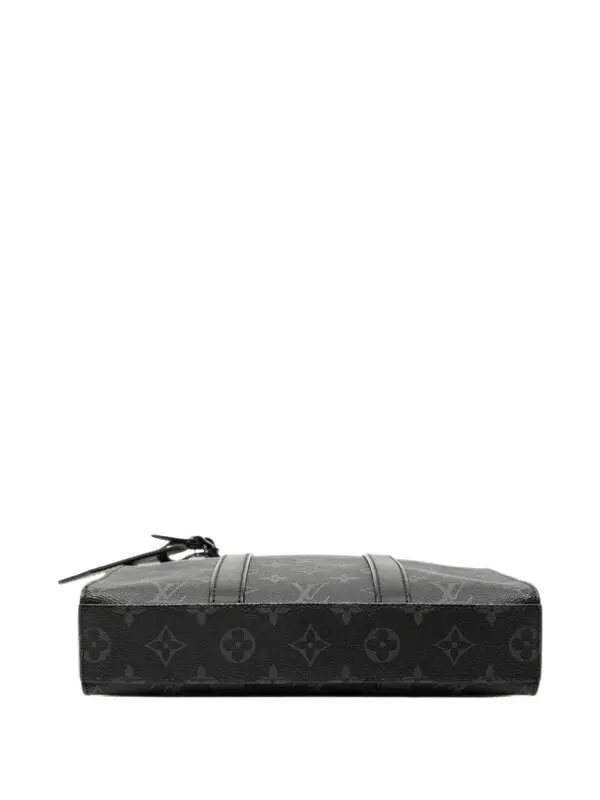LOUIS VUITTON 2022 Monogram Eclipse Sac Plat Satchel