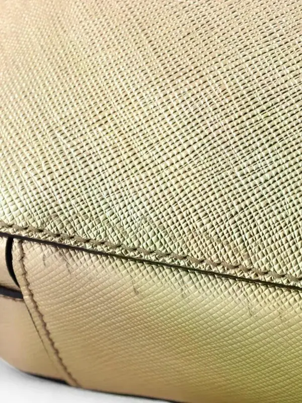 Prada Brique Top Handle Sling Bag In Saffiano Leather