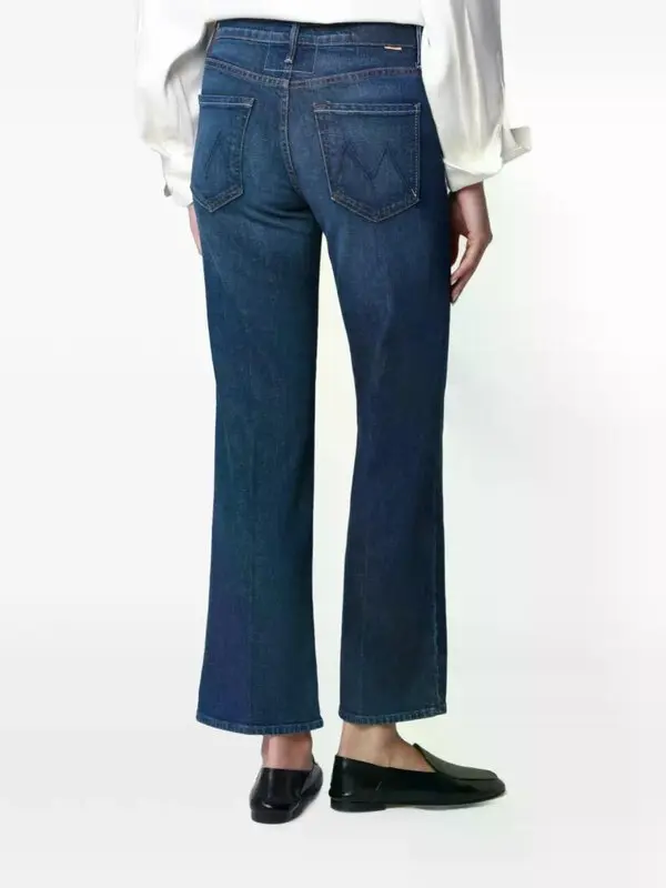 MOTHER Lil Kick It Faded-effect Jeans - Blue